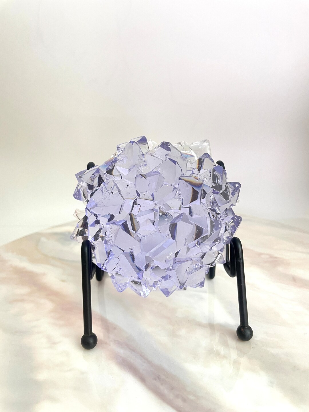 Luxury Resin Silicone Mold: Round Crystal Cluster Design - Etsy