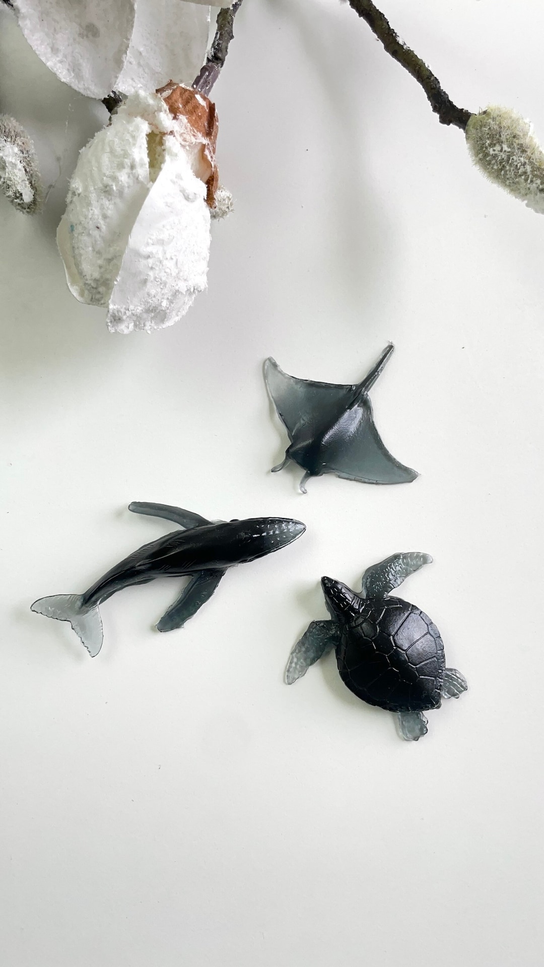 Ocean Life Resin Mold Kit Silicone Whale, Stingray & Turtle Molds for ...