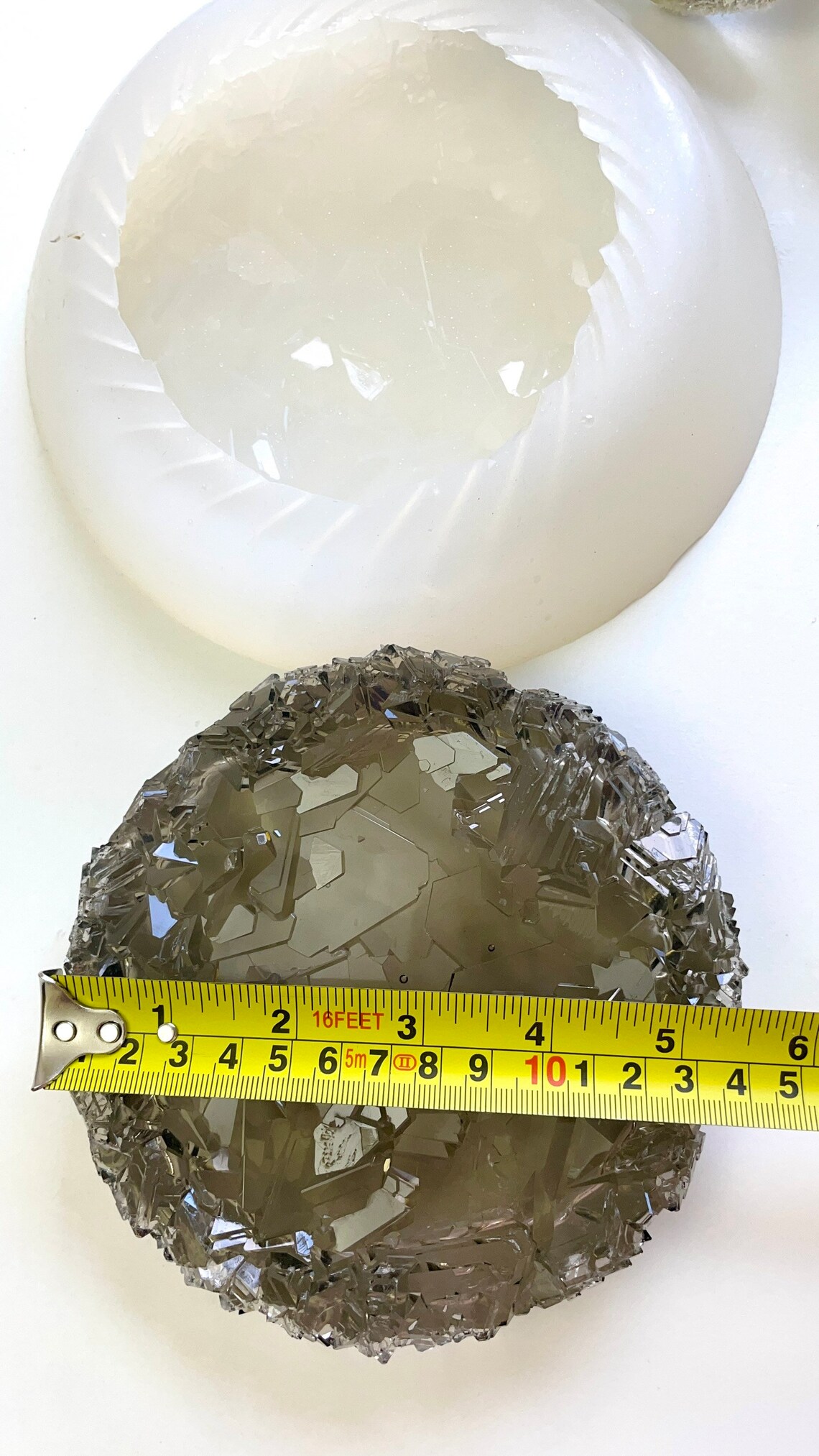 Crystal Large Tray Silicone Mold. Round Silicone Mold Geode - Etsy