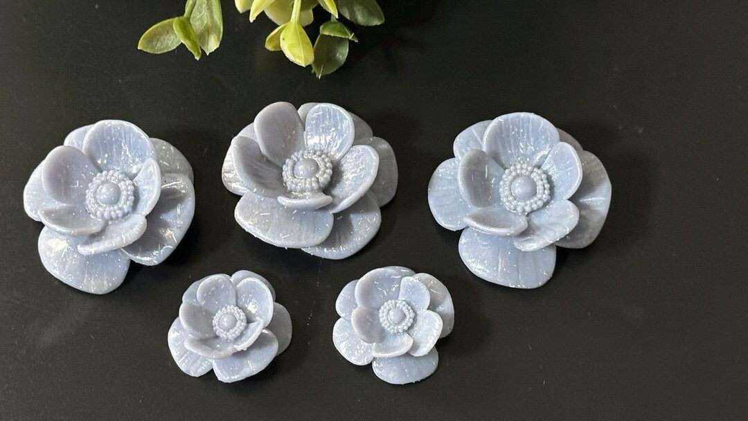 3D Flower Silicone Mold: Layered Blossom, Resin Clay Wax Plaster - Etsy