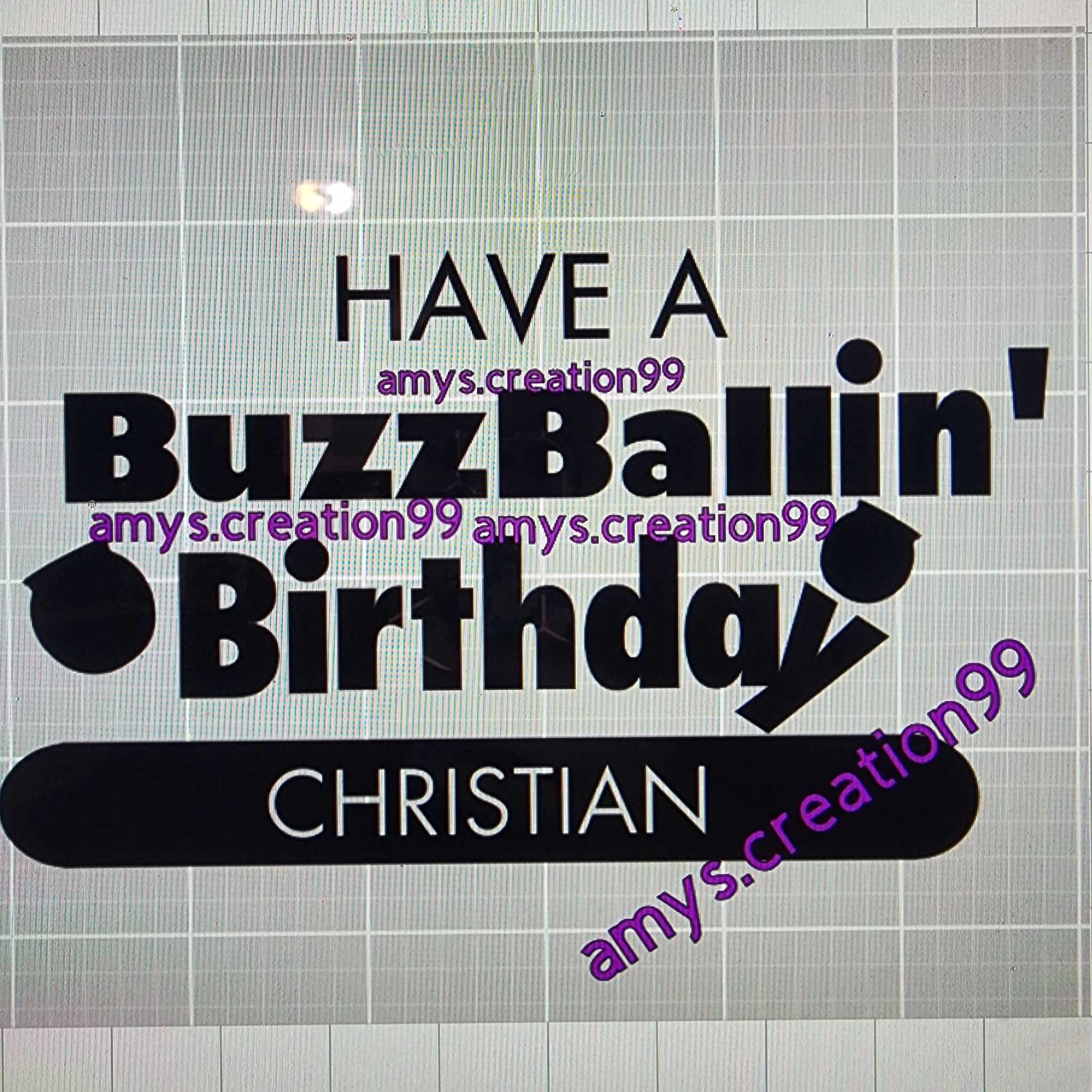 Personalized Buzzball Birthday Svg and Png - Etsy