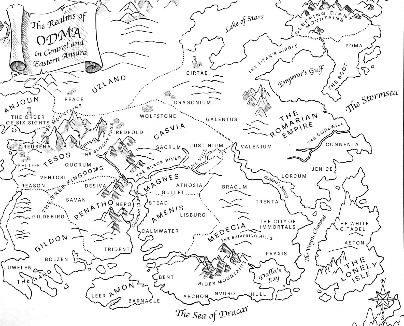 Custom Fantasy Map | Custom Illustrated Maps for Novels, Film, Media ...