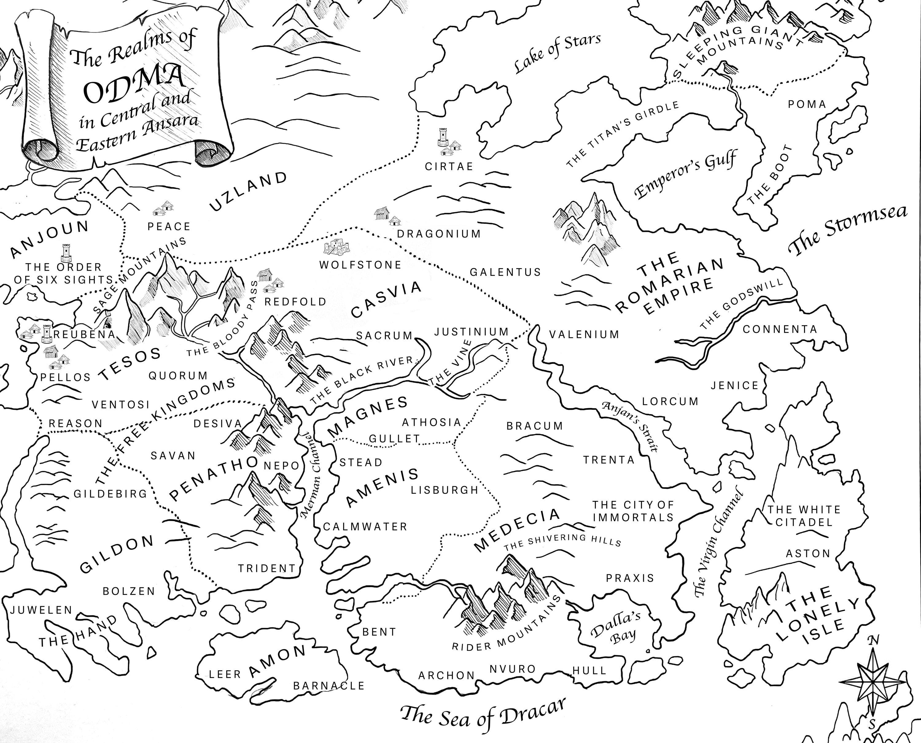 Custom Fantasy Map | Custom Illustrated Maps for Novels, Film, Media ...