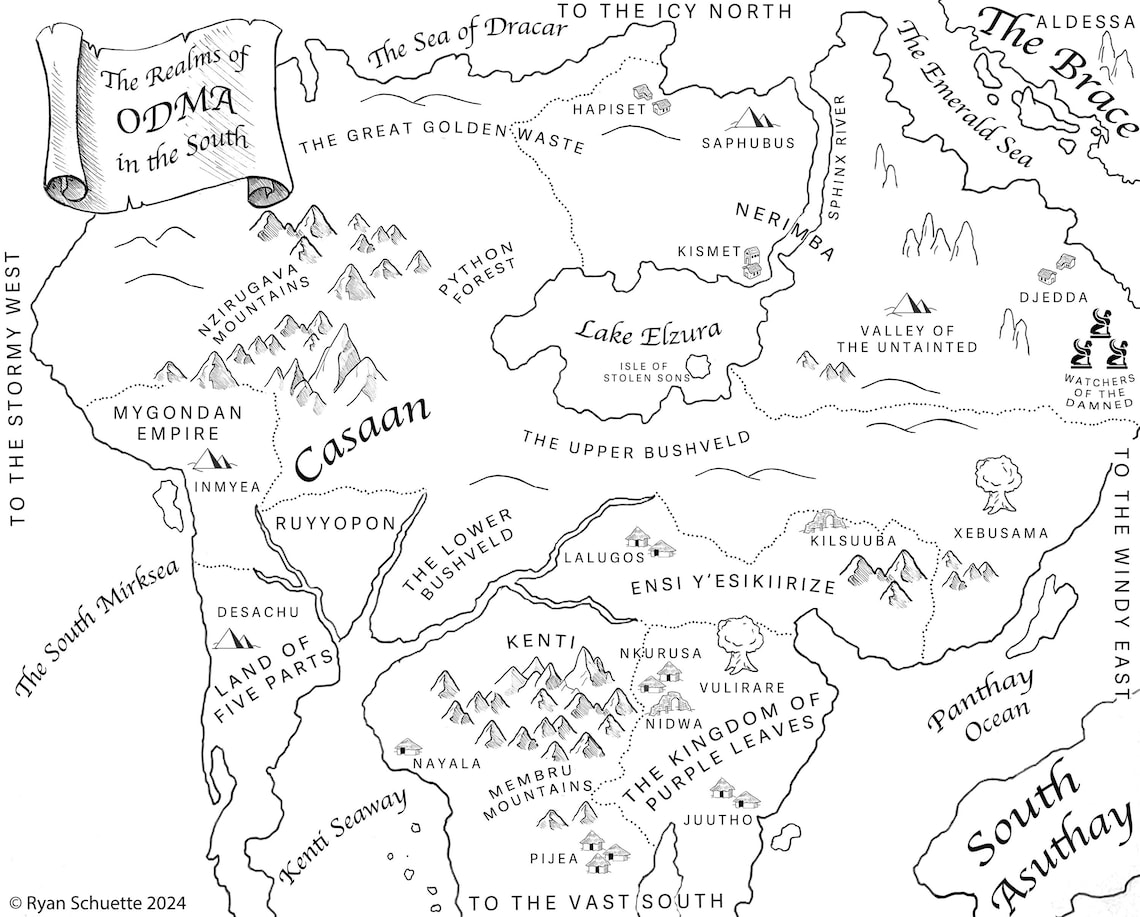 Custom Fantasy Map | Custom Illustrated Maps for Novels, Film, Media ...