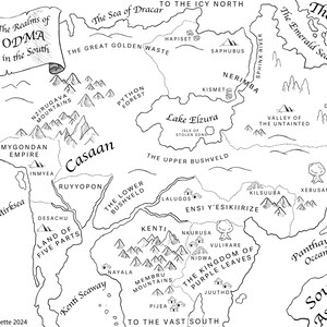 Custom Fantasy Map | Custom Illustrated Maps for Novels, Film, Media ...