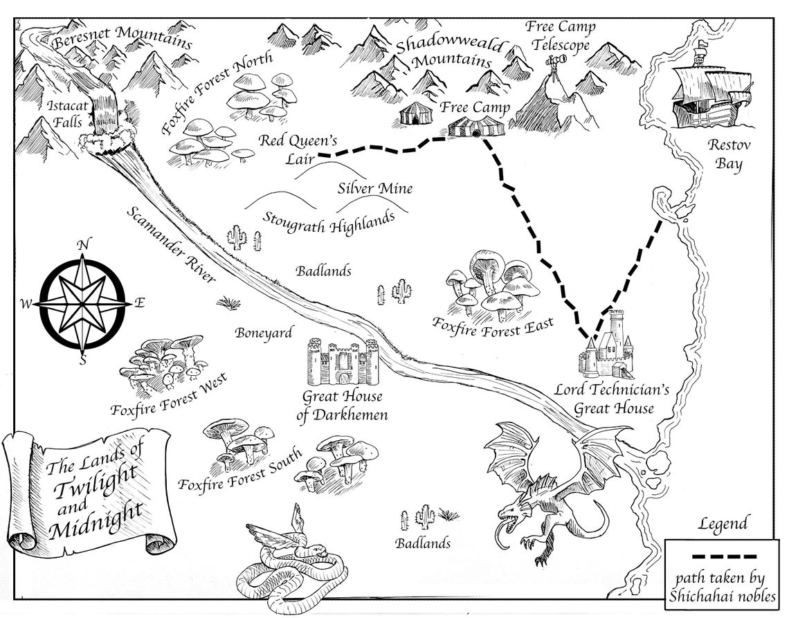 Custom Fantasy Map | Custom Illustrated Maps for Novels, Film, Media ...