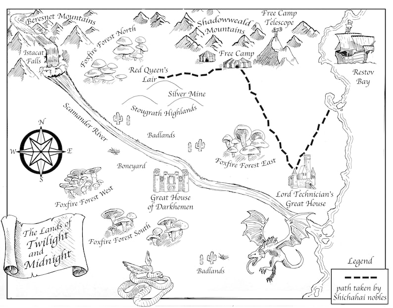 Custom Fantasy Map | Custom Illustrated Maps for Novels, Film, Media ...