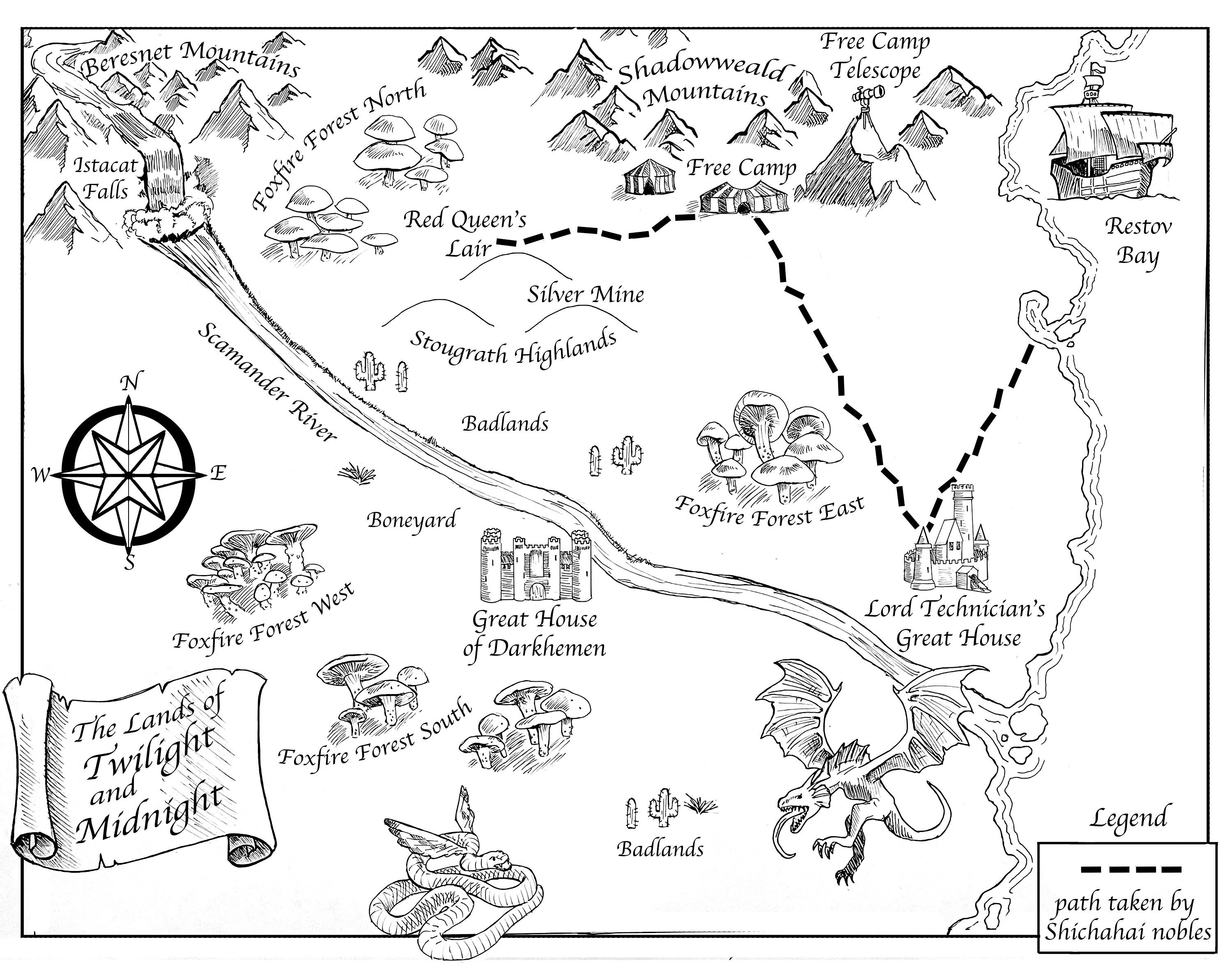 Custom Fantasy Map | Custom Illustrated Maps for Novels, Film, Media ...
