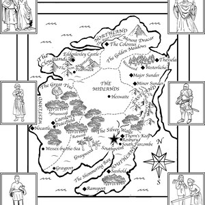 Custom Fantasy Map | Custom Illustrated Maps for Novels, Film, Media ...
