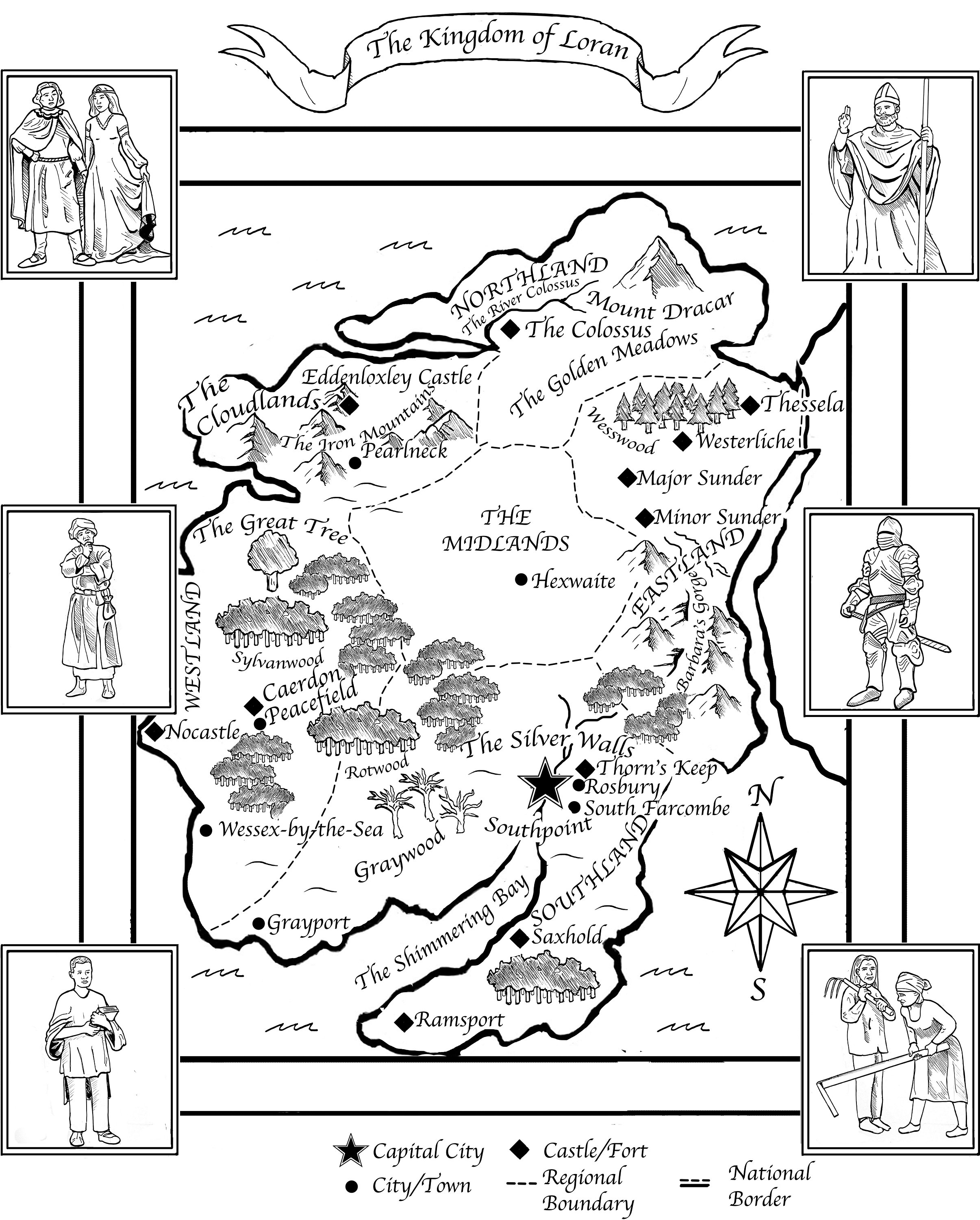 Custom Fantasy Map | Custom Illustrated Maps for Novels, Film, Media ...