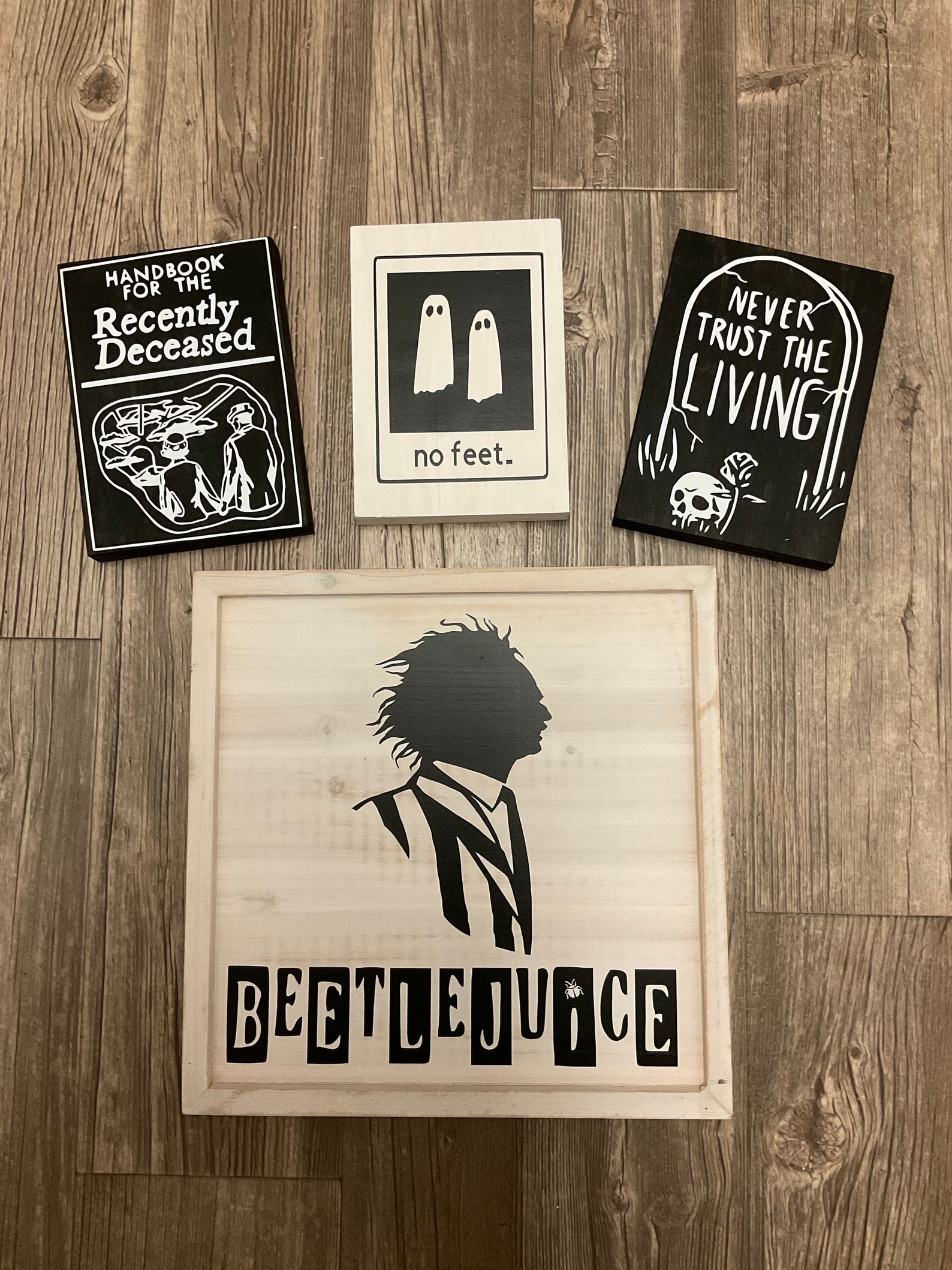 Beetlejuice Wood Signs - Etsy