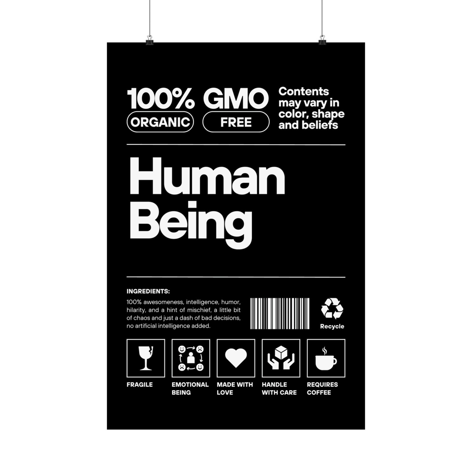 Human Being Matte Vertical Posters - Etsy