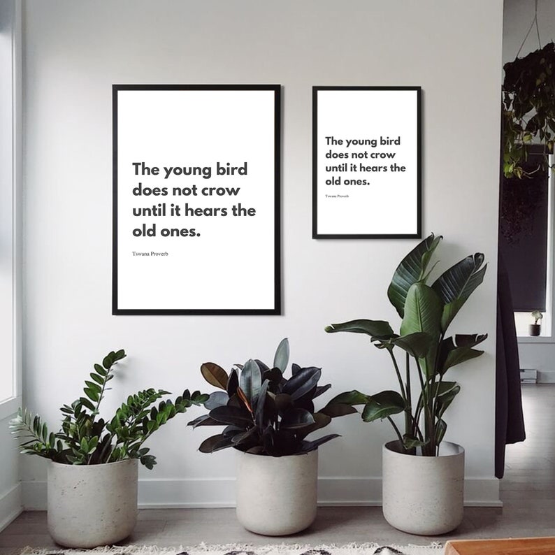 12 Various Proverb Poster/wall Art That Come in 4 Sizes Each. - Etsy