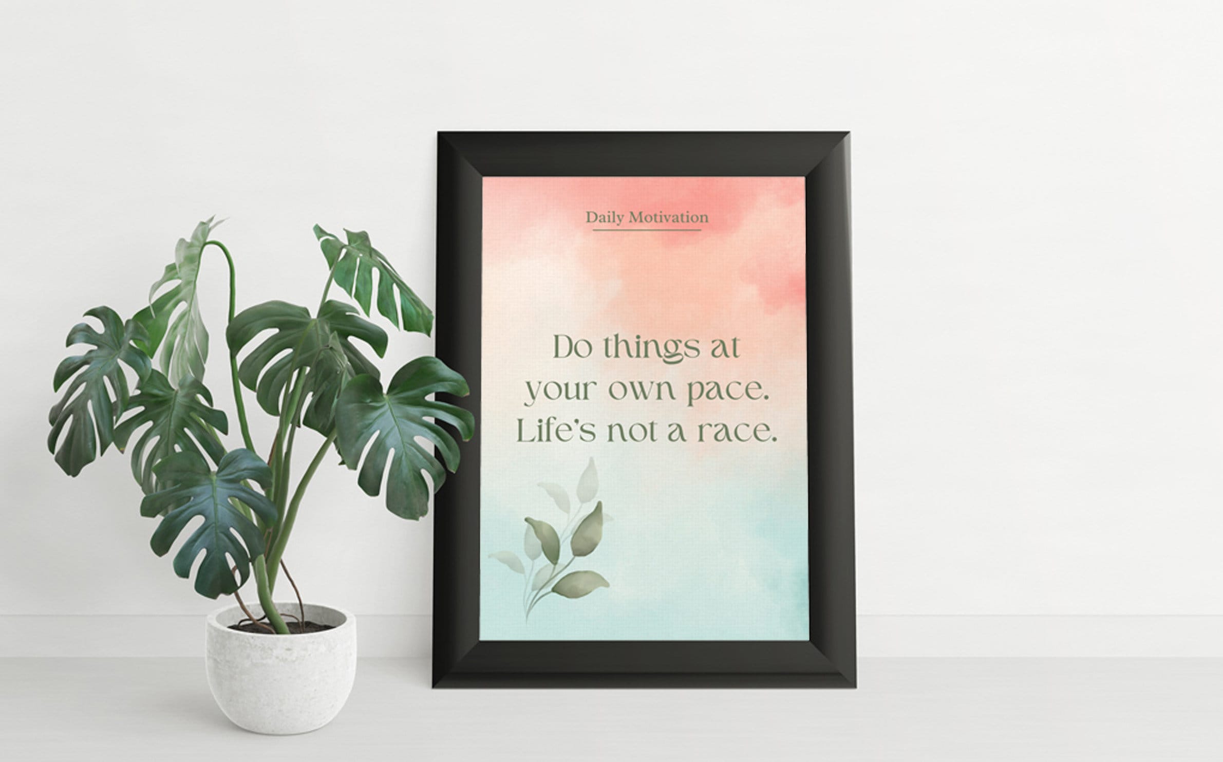Do Things at Your Own Pace - Poster - Etsy