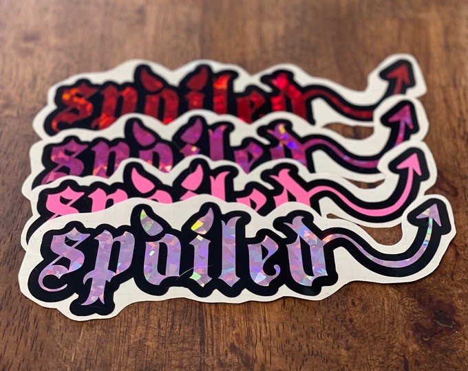 Spoiled Devil Horns Vinyl Decal - Etsy