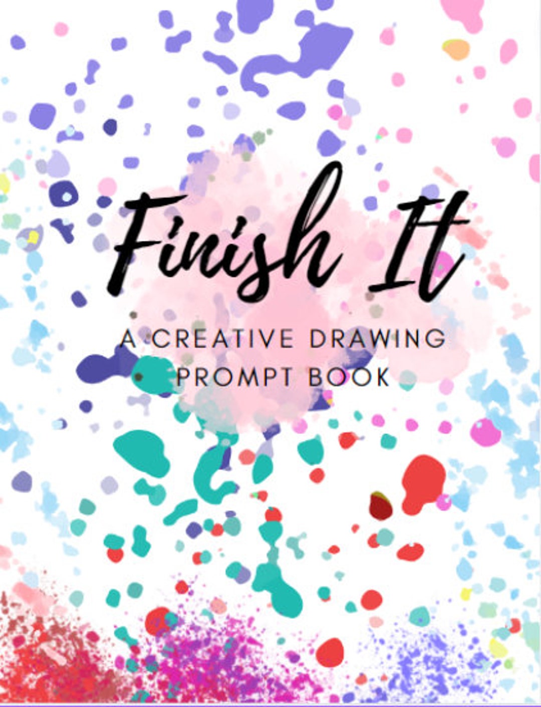 Finish It! - A Creative Drawing Book - Instant Download! - Etsy