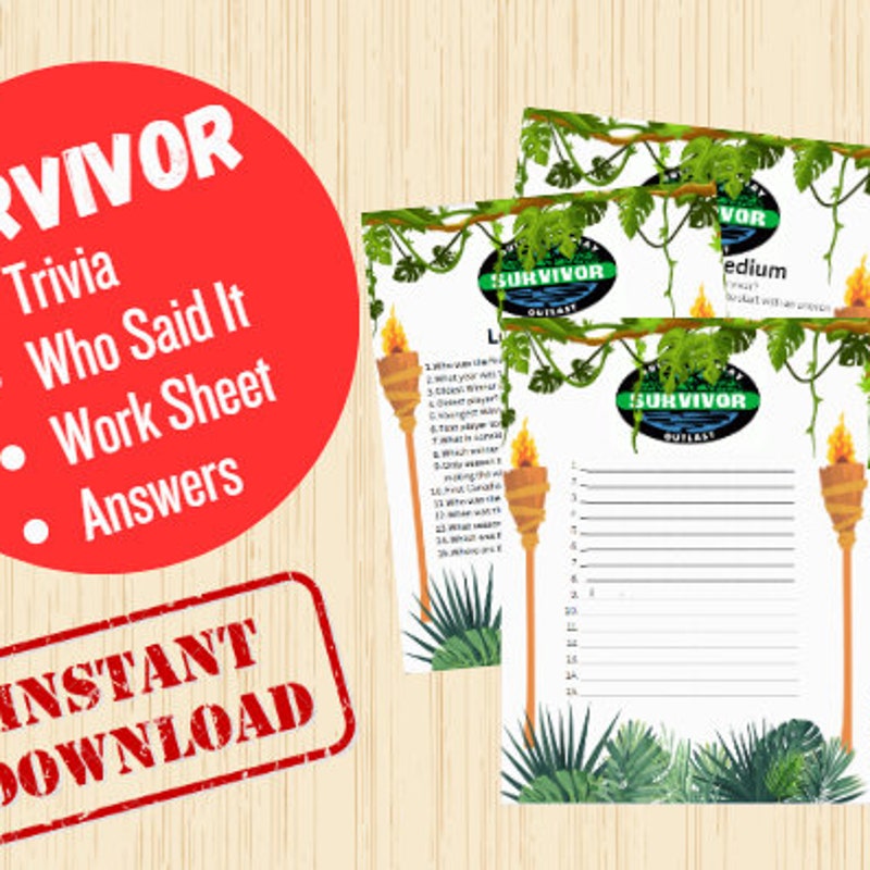 Survivor Puzzles - Etsy