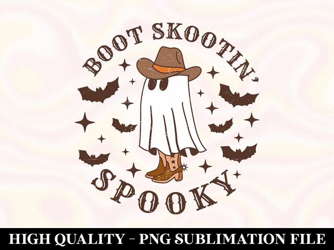 Boot Scoot Spooky Png, Western Ghost Png, Cowboy Ghost Png, Western ...