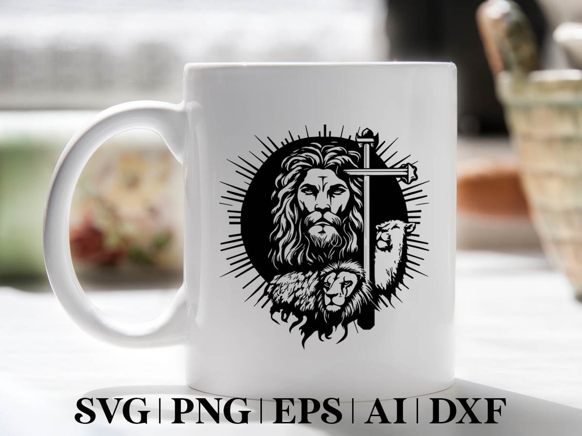 Lion Jesus Svg, Lion Jesus Png, Lion of Judah Svg, Jesus the Lion Svg ...