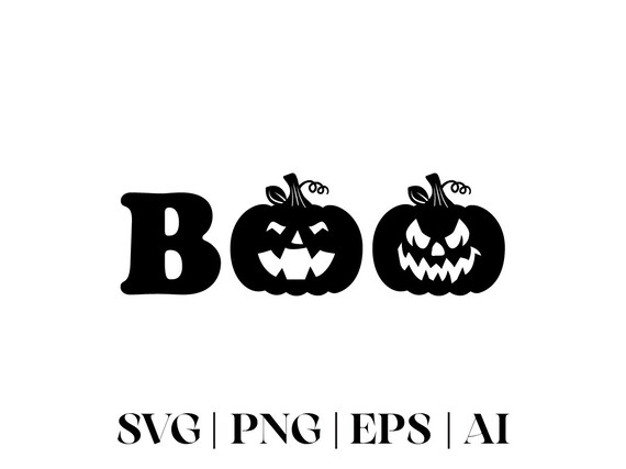 Boo Svg Boo Png Boo Halloween Svg Boo Halloween Pumpkin - Etsy