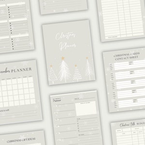Christmas Digital Planner , Christmas Planner Printable, Gift Budget ...
