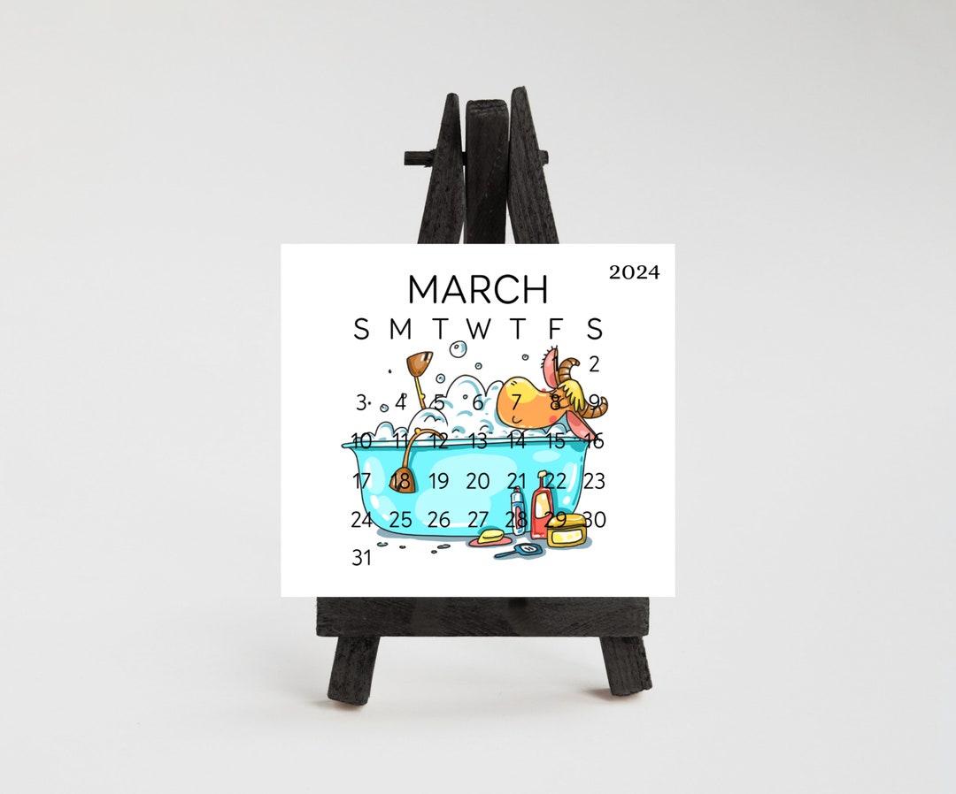 2026 Funny Cow Small Desk Calendar – Cute Dancing Cow Art With Optional ...