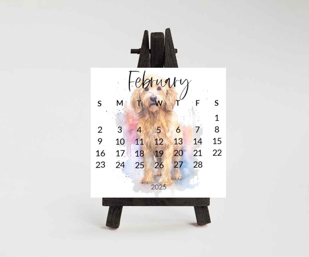 2026 Doodle Dog Mini Desk Calendar: Cockapoo, Labradoodle Optional ...
