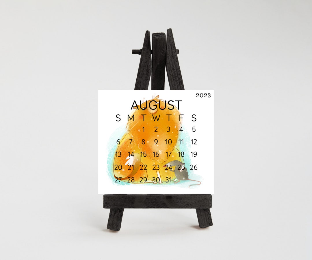 Funny Cat Desk Calendar June 2023-all 2024 Mini Calendar - Etsy