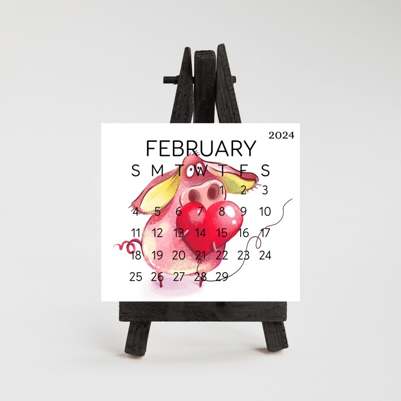 2025 Pig Calendar - Etsy