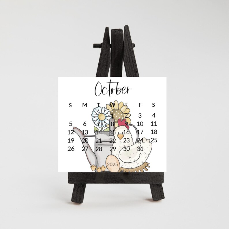 2026 Country Chicken Mini Calendar- Adorable Hens and Chicks- Home ...