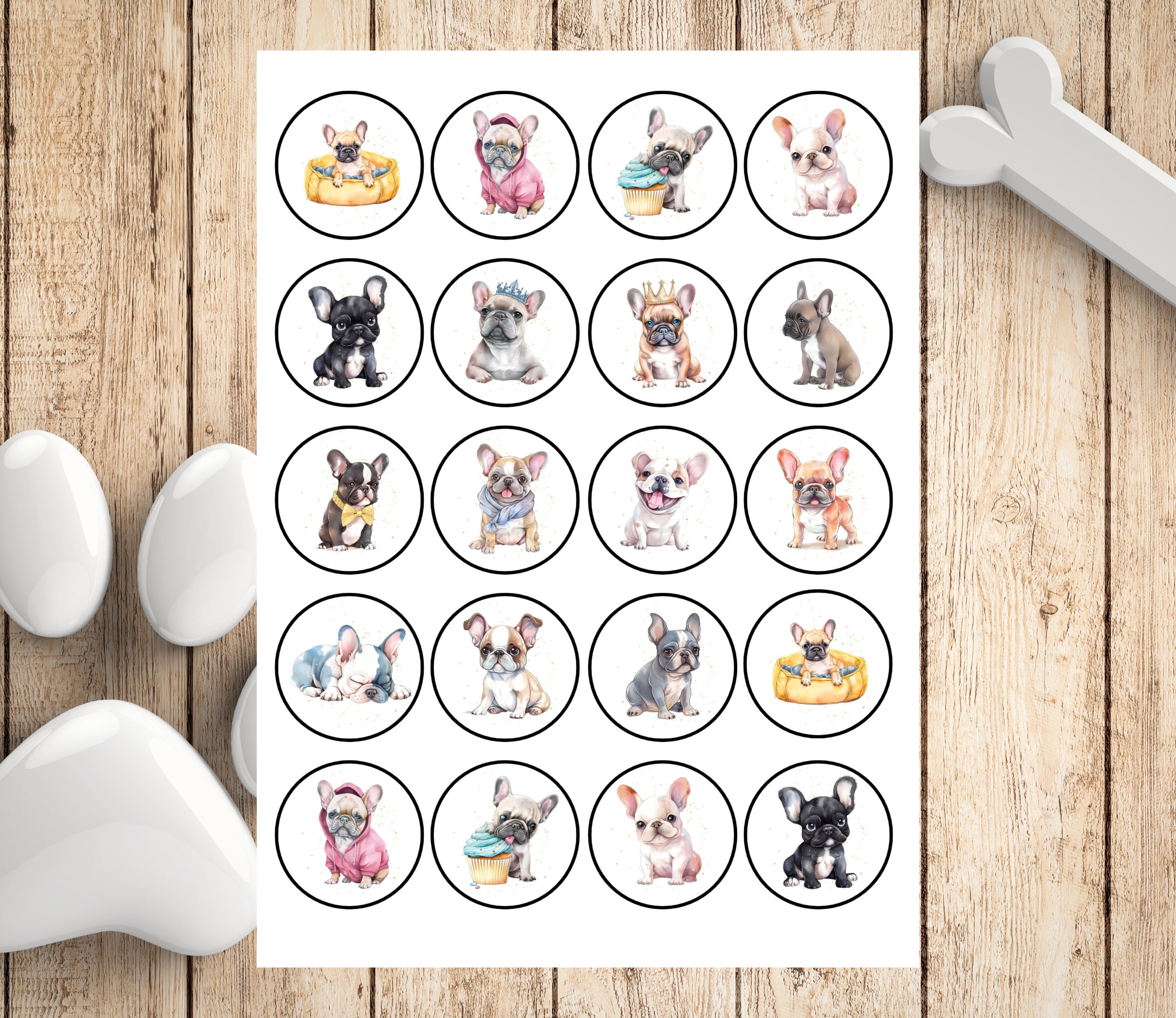 Dog Address Labels French Bulldog Custom Return Address Mailing ...