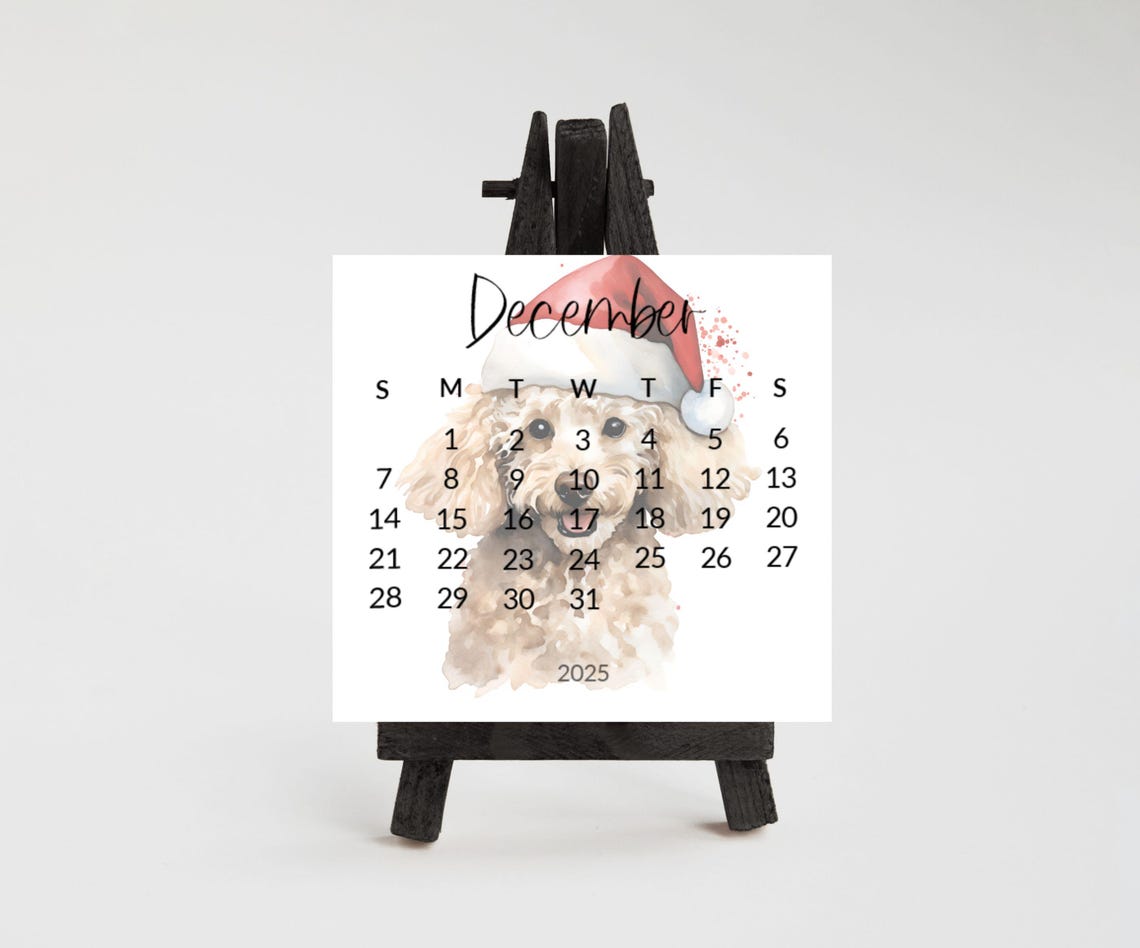 2026 Doodle Dog Mini Desk Calendar: Cockapoo, Labradoodle Optional ...