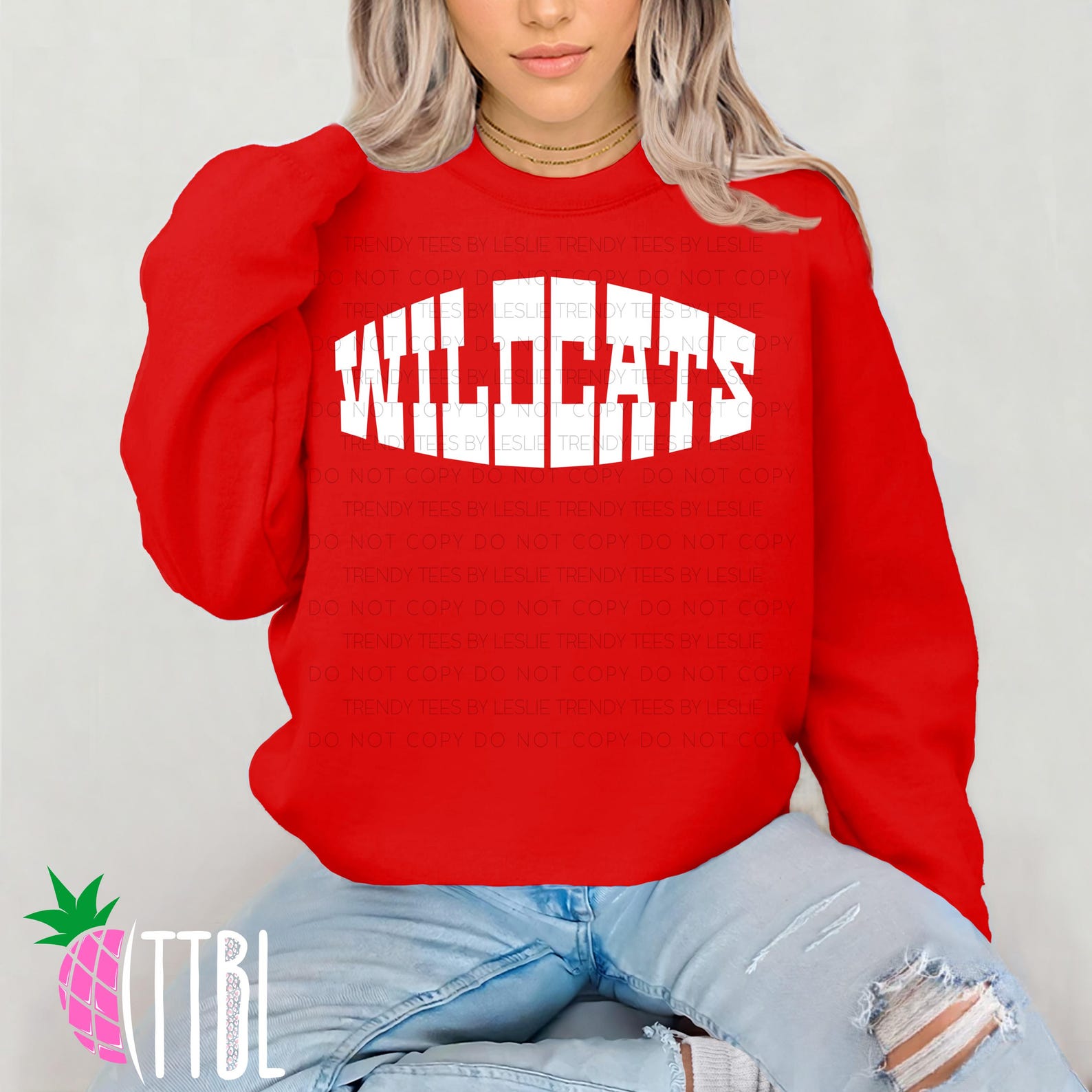 Wildcats Mascot PNG: Arched Varsity School Spirit Design (digital ...