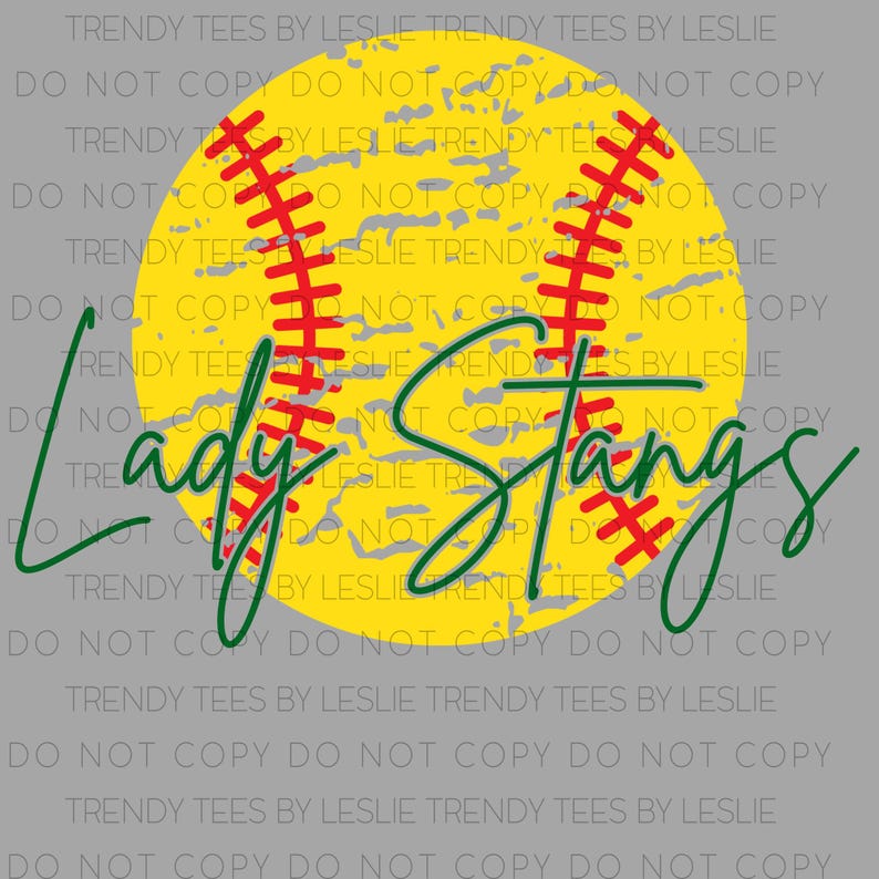Lady Stangs Softball PNG | Softball PNG| Game Day PNG| Custom Png ...