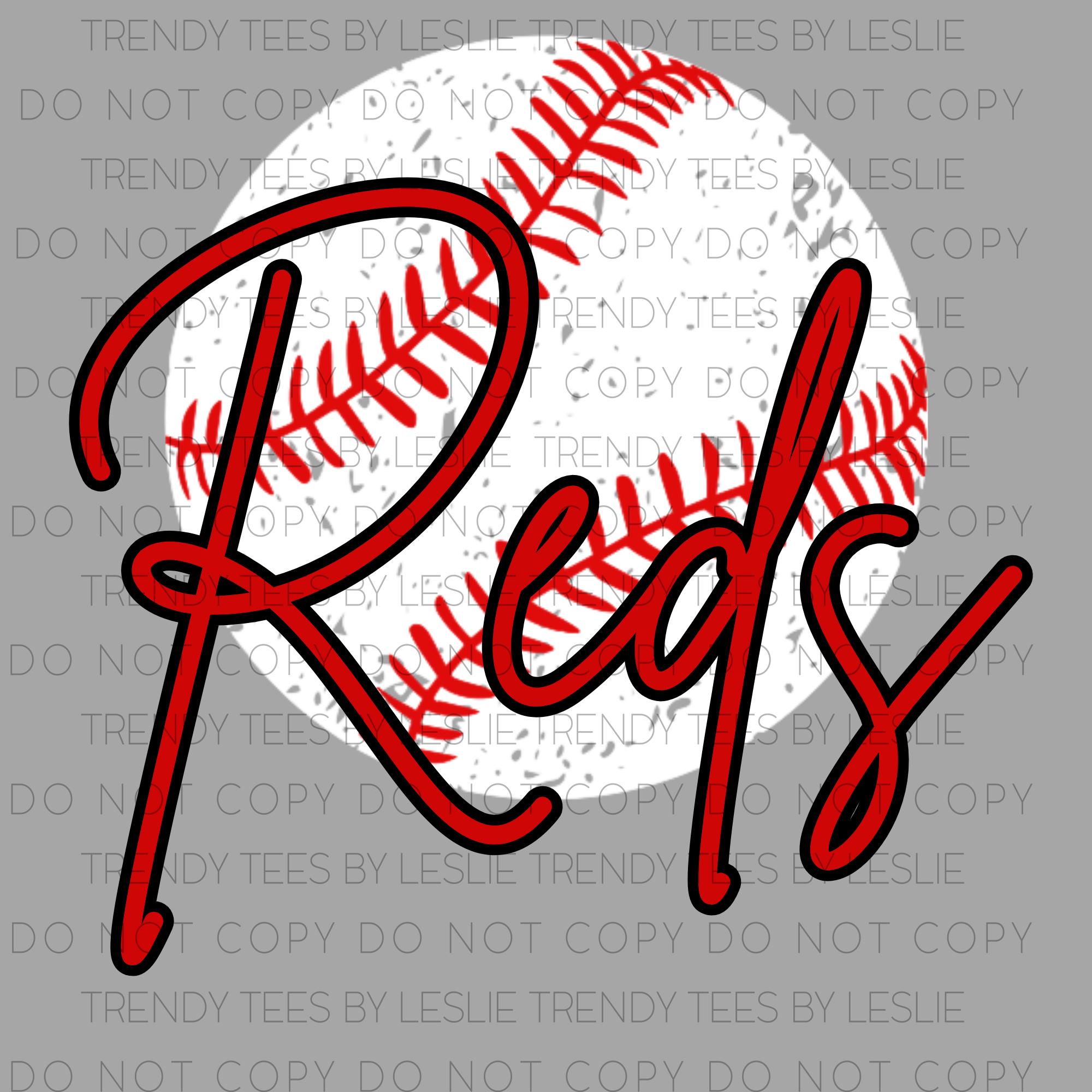 Reds Baseball PNG | Baseball PNG| Game Day PNG| Custom Png | Custom ...