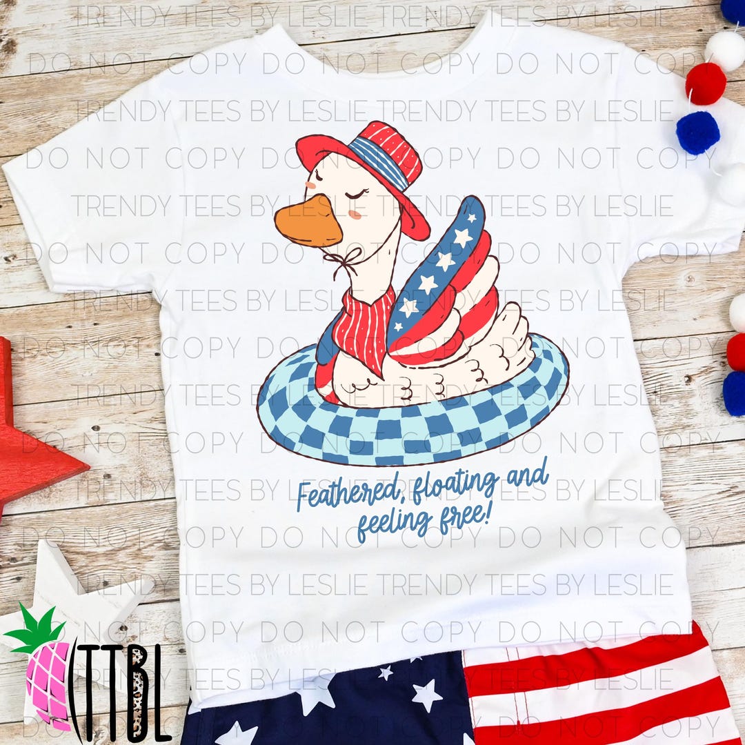 Patriotic Goose Pool Float PNG: 4th of July Clipart (digital Download ...