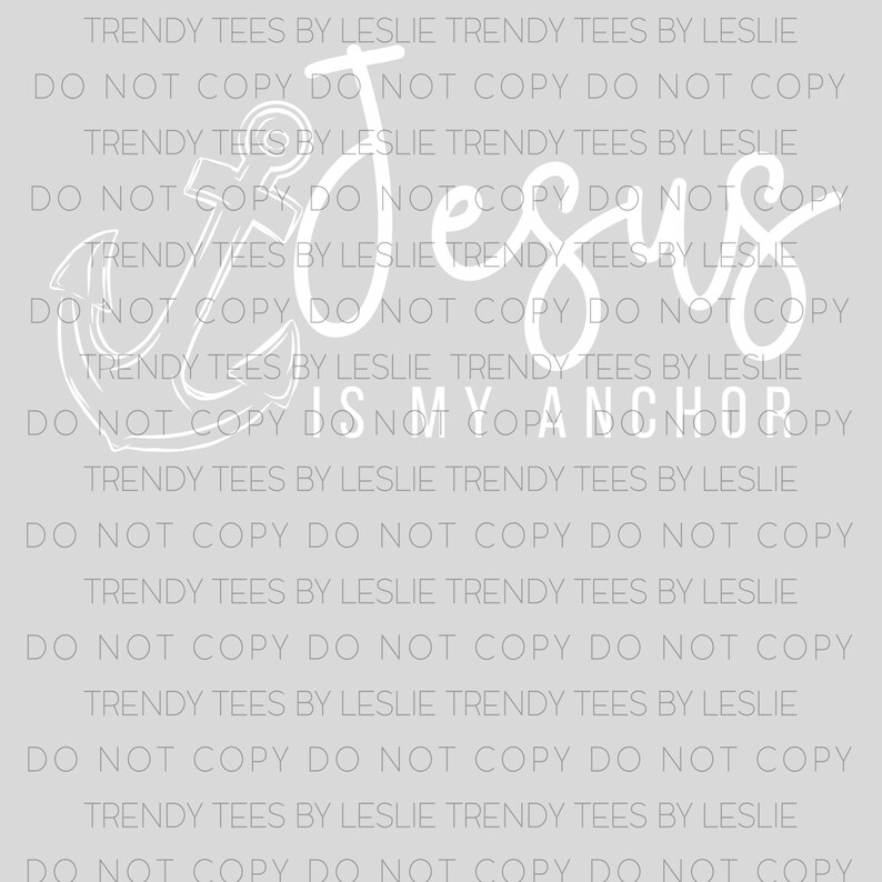 Jesus is My Anchor PNG | Christian Faith Design (digital Download) - Etsy