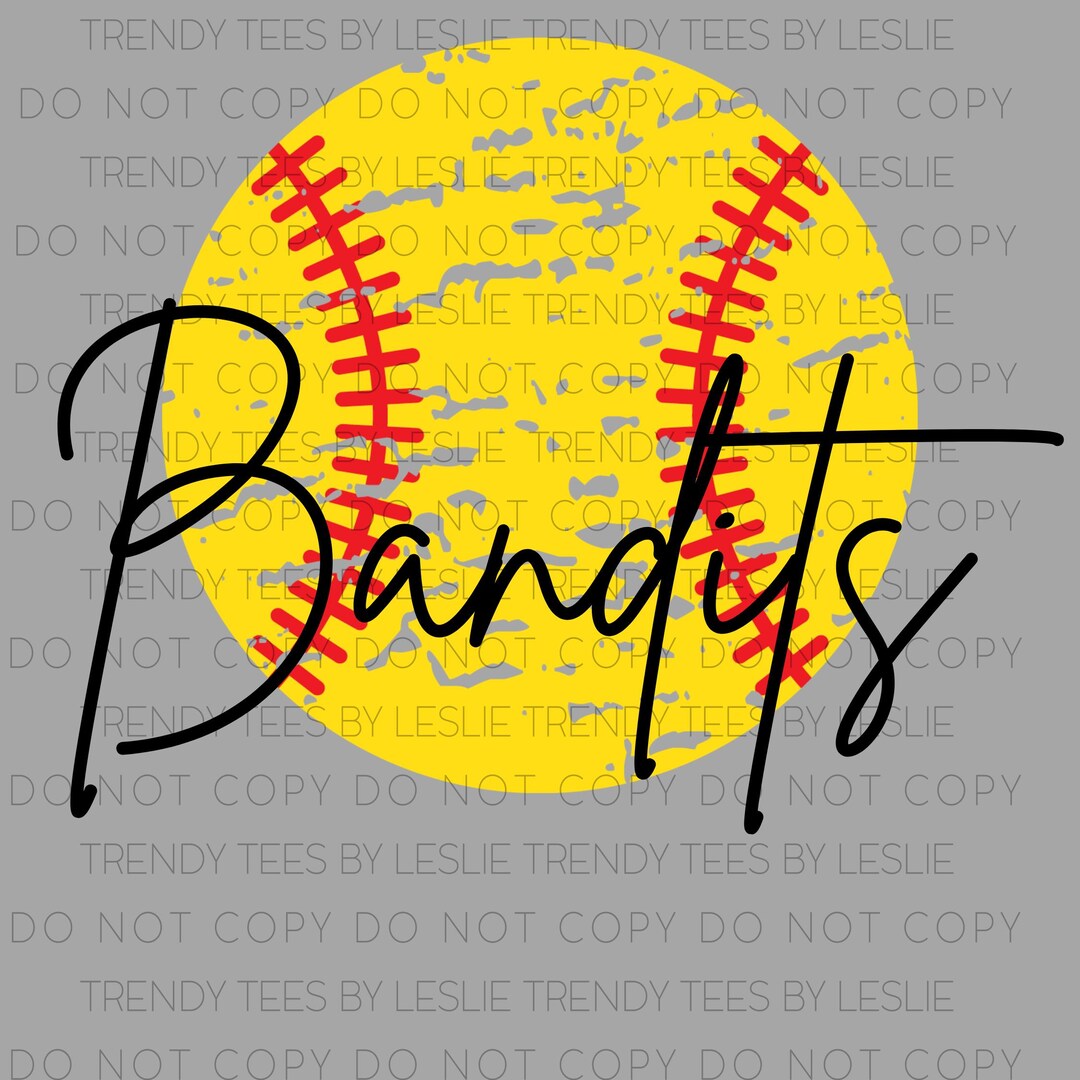 Bandits Softball PNG | Softball PNG| Game Day PNG| Custom Png | Custom ...