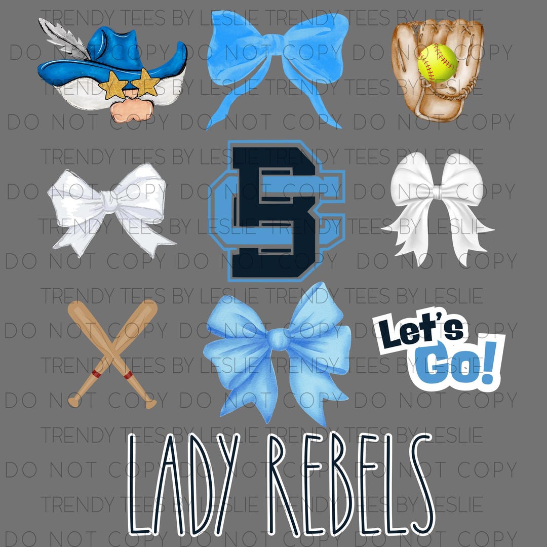 Lady Rebels PNG | Lady Rebels Softball PNG | Softball PNG| Softball ...