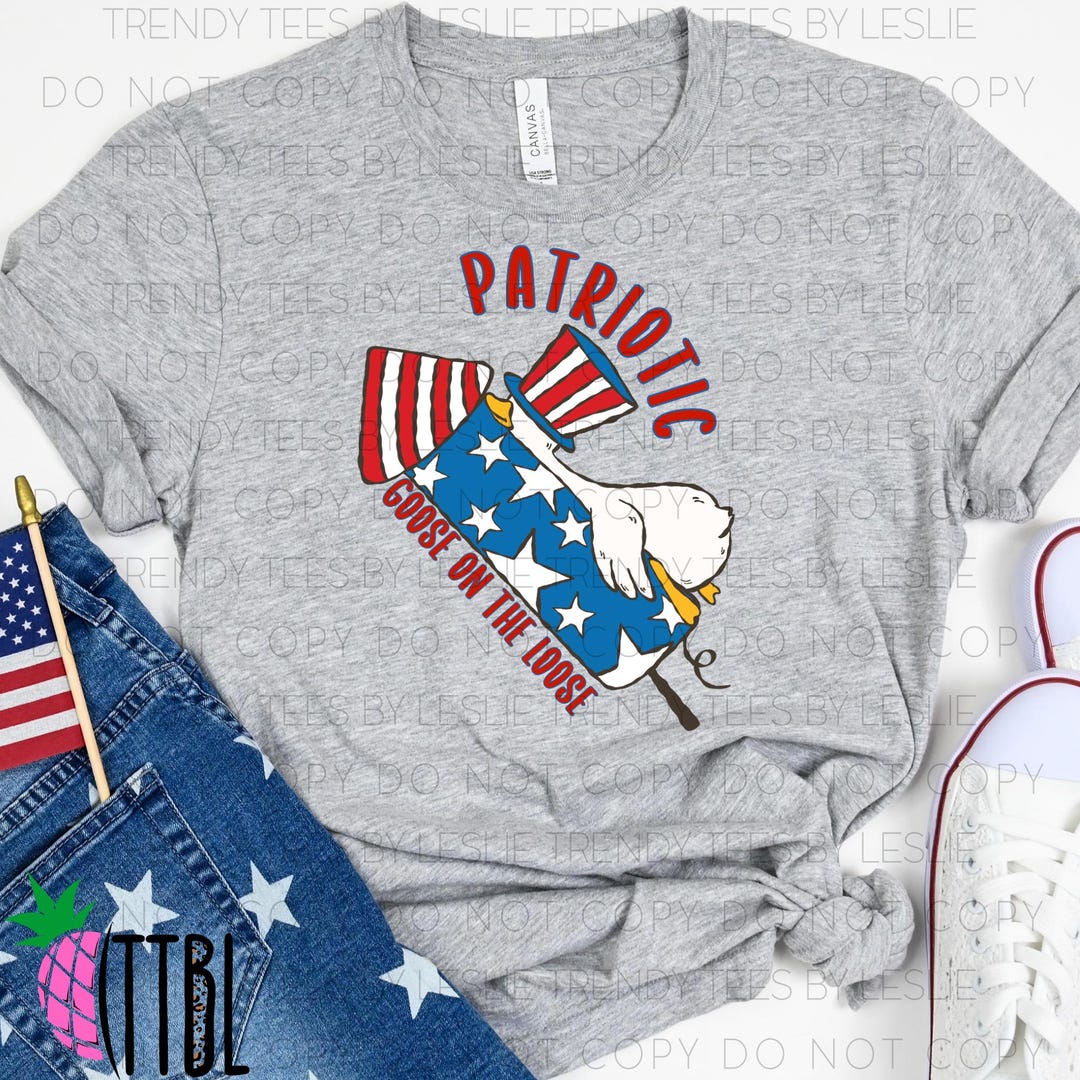 4th of July Goose on the Loose SVG | Patriotic Firework Goose Design ...