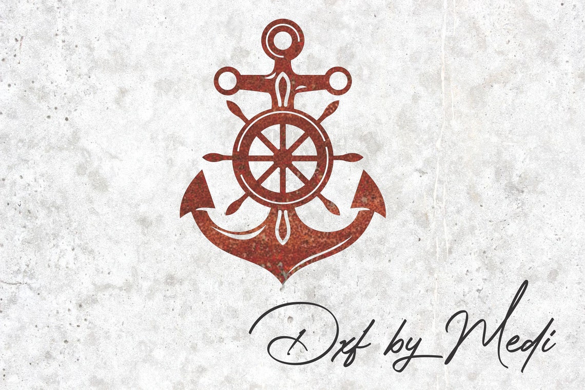 Marine Anchor Sign DXF Cut File for Laser and Plasma Cnc - Etsy
