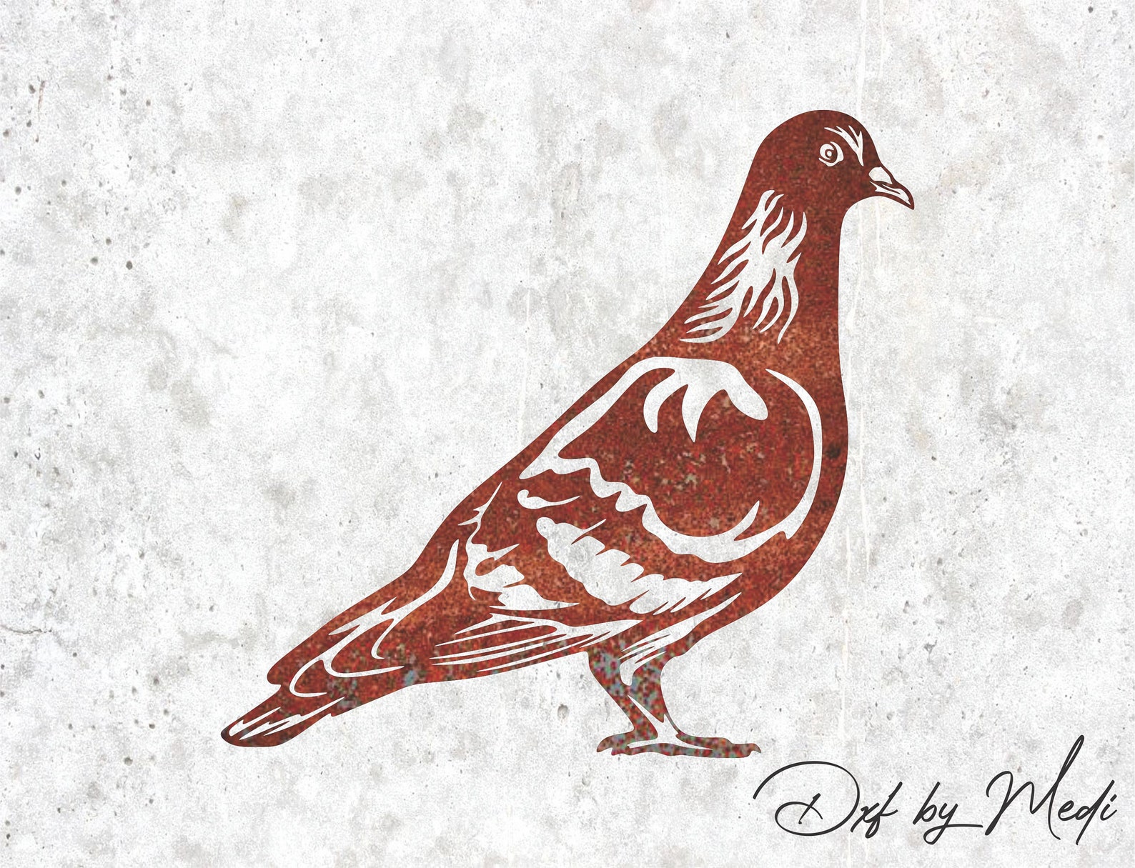 Pigeon Bird - DXF SVG Files for Plasma Cnc Laser Waterjet Ready to Cut ...