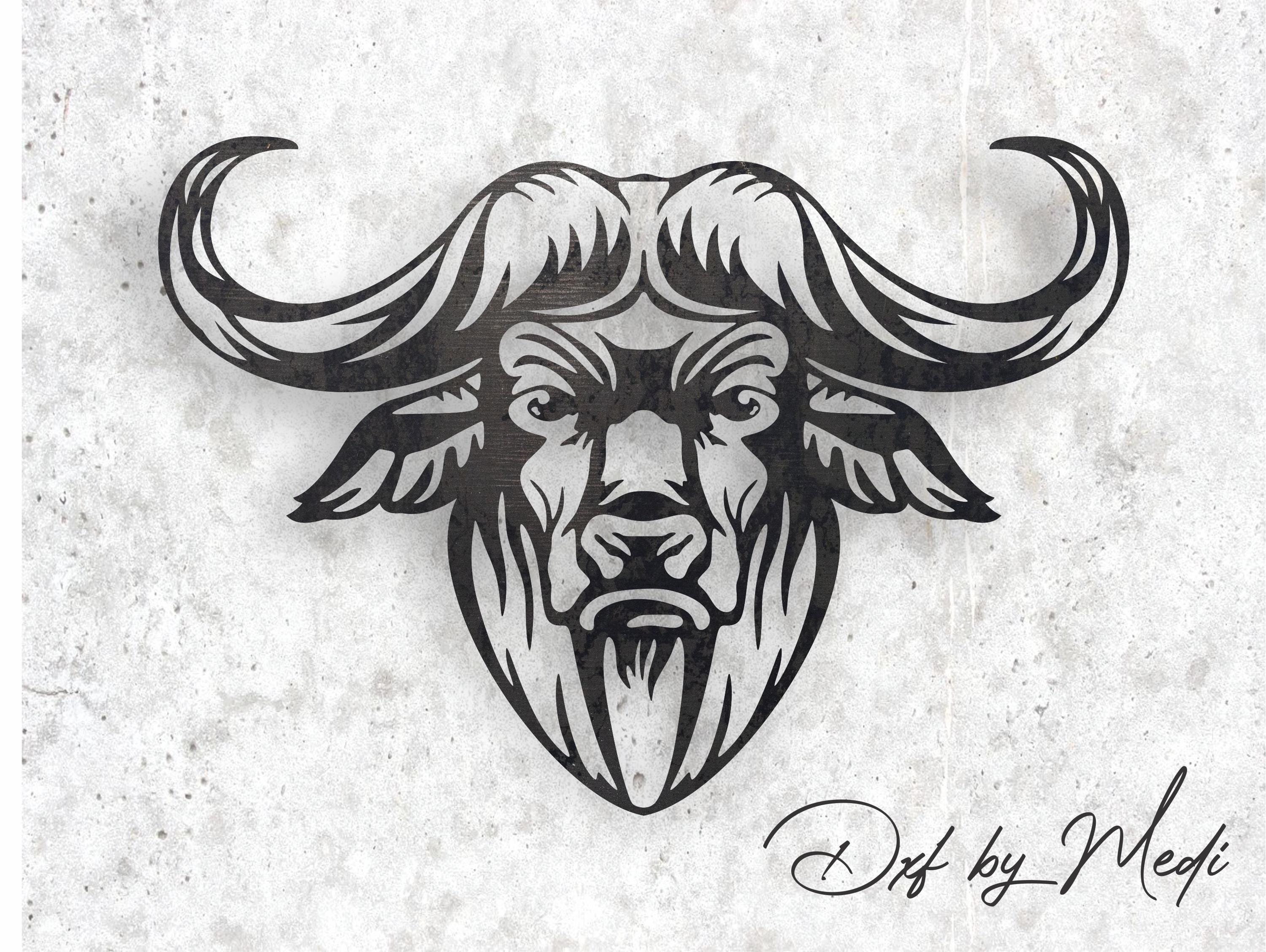 Bull Face Sign - Svg Dxf Files Ready to Cut for Laser, Plasma, CNC ...