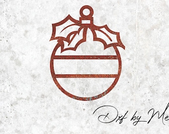 Merry Christmas Leaf Sign DXF SVG Files for Plasma Cnc Laser Waterjet ...