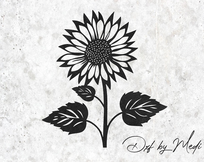 Sunflowers Panel - DXF SVG Files for Plasma Cnc Laser Waterjet Ready to ...