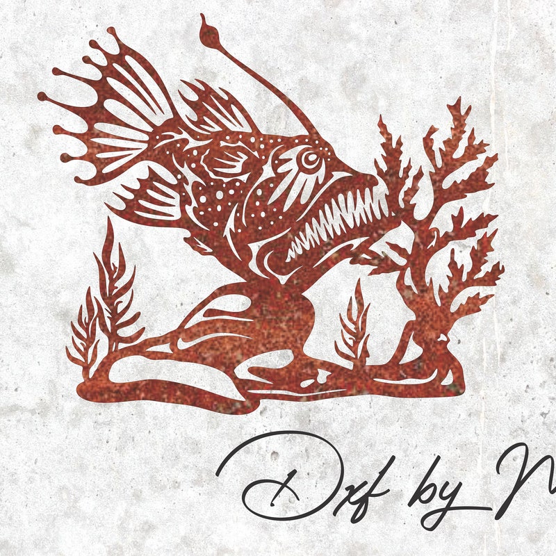 Bass Fishing Scene Dxf - Etsy