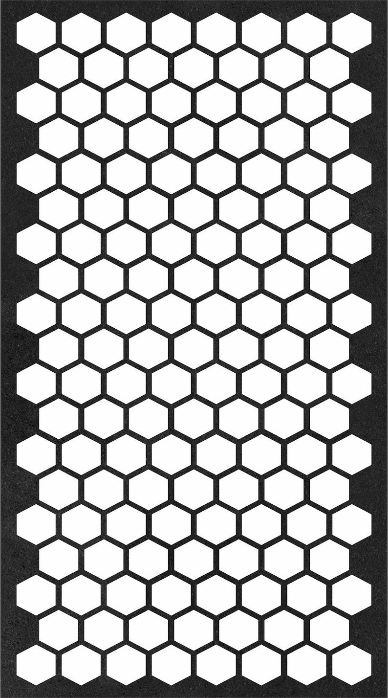 Honeycomb Door Pattern: CNC Laser Cut Screen (digital Download) - Etsy
