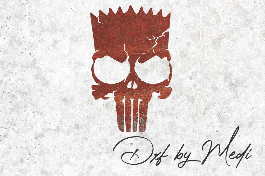 Bart Simpson Skull - CNC Plasma Laser Cut Files (DXF SVG) - Etsy