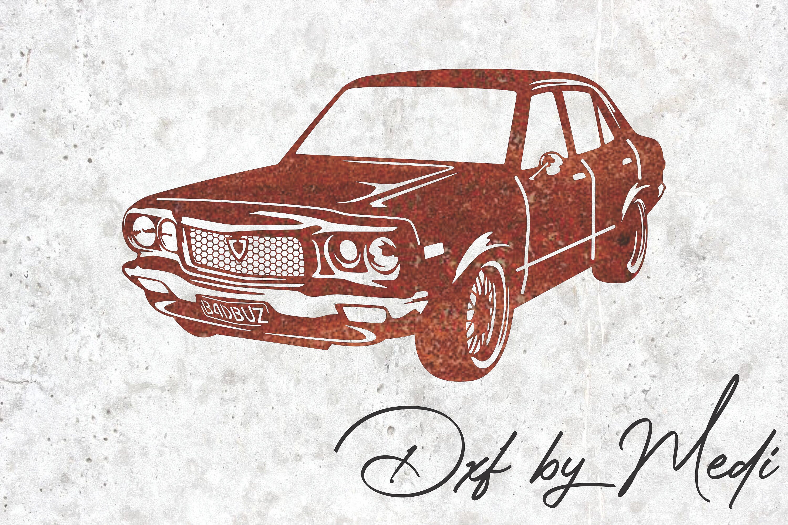 Classic Car DXF Svg Files for CNC Cutting - Retro Auto Decor & DIY ...