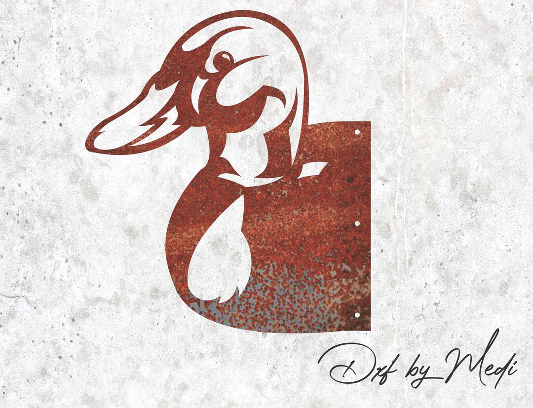Peeking Duck Tree Stake DXF Svg Files - Instant Download for Laser ...